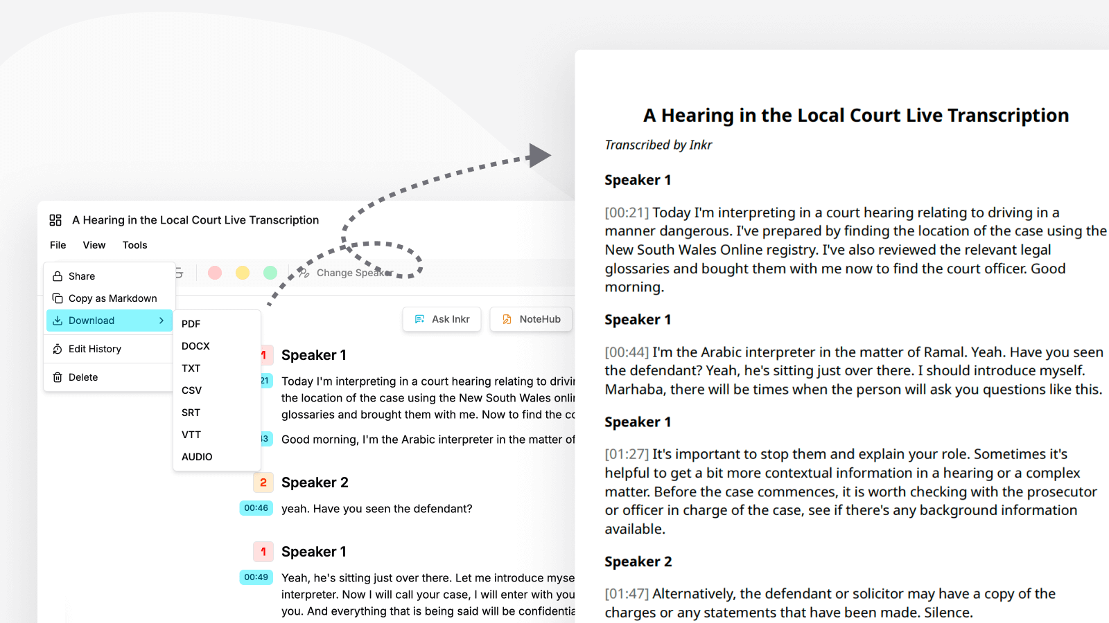 Why do legal professionals like Inkr?